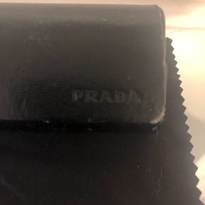 Prada | Accessories | Prada Eyeglass Frames Case And Cleaning Cloth ...